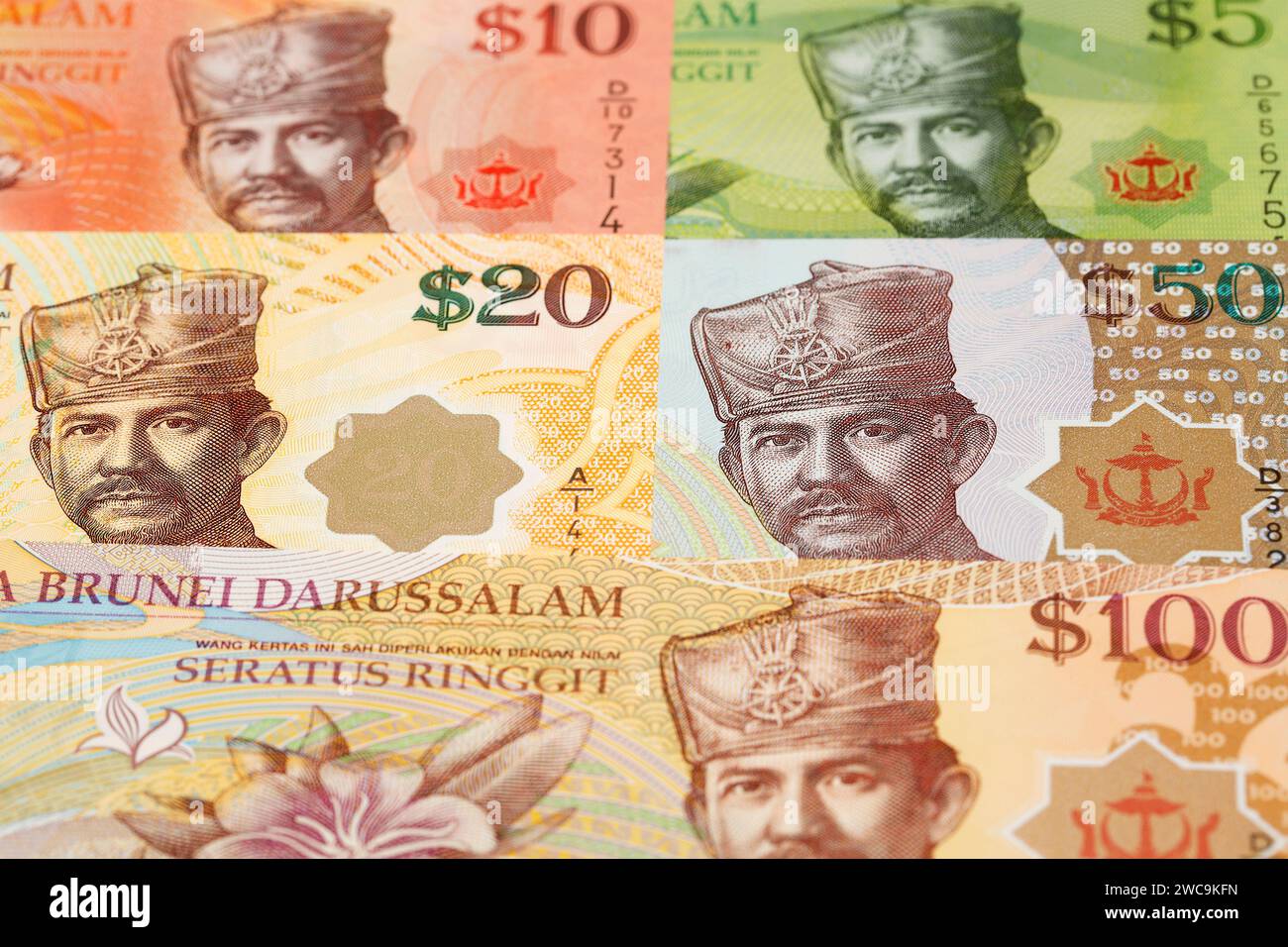 Brunei money - dollar a business background Stock Photo - Alamy