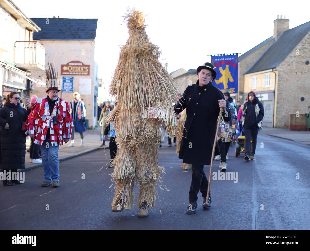 Whittlesey, UK. 13th Jan, 2024. The Whittlesea Straw Bear festival ...