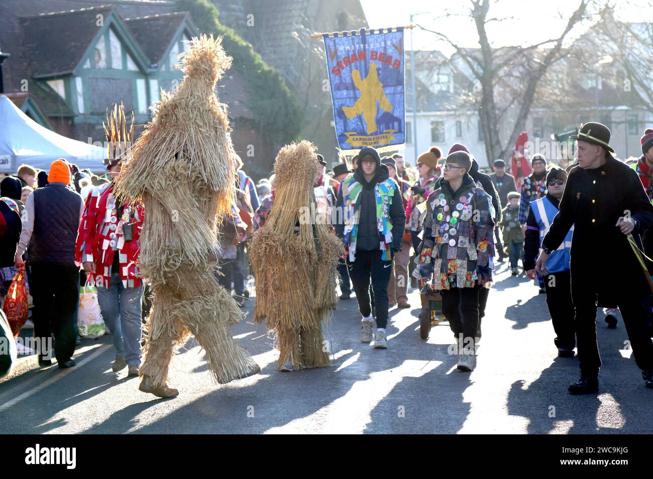 Whittlesey, UK. 13th Jan, 2024. The Whittlesea Straw Bear festival ...
