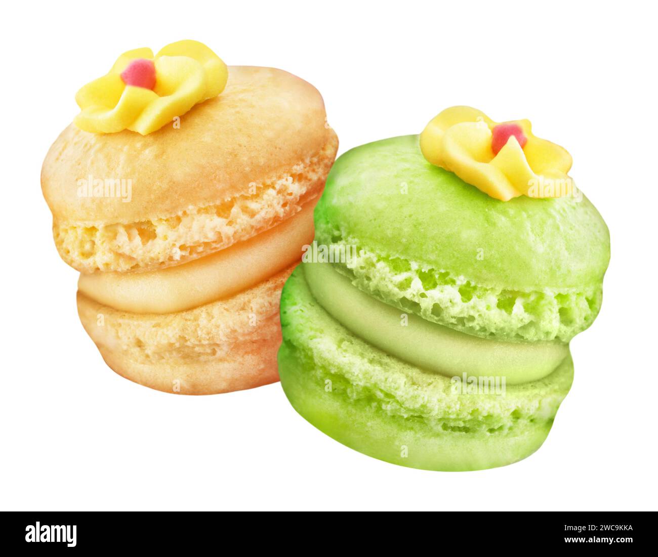 Two macarons Cut Out Stock Images & Pictures - Alamy