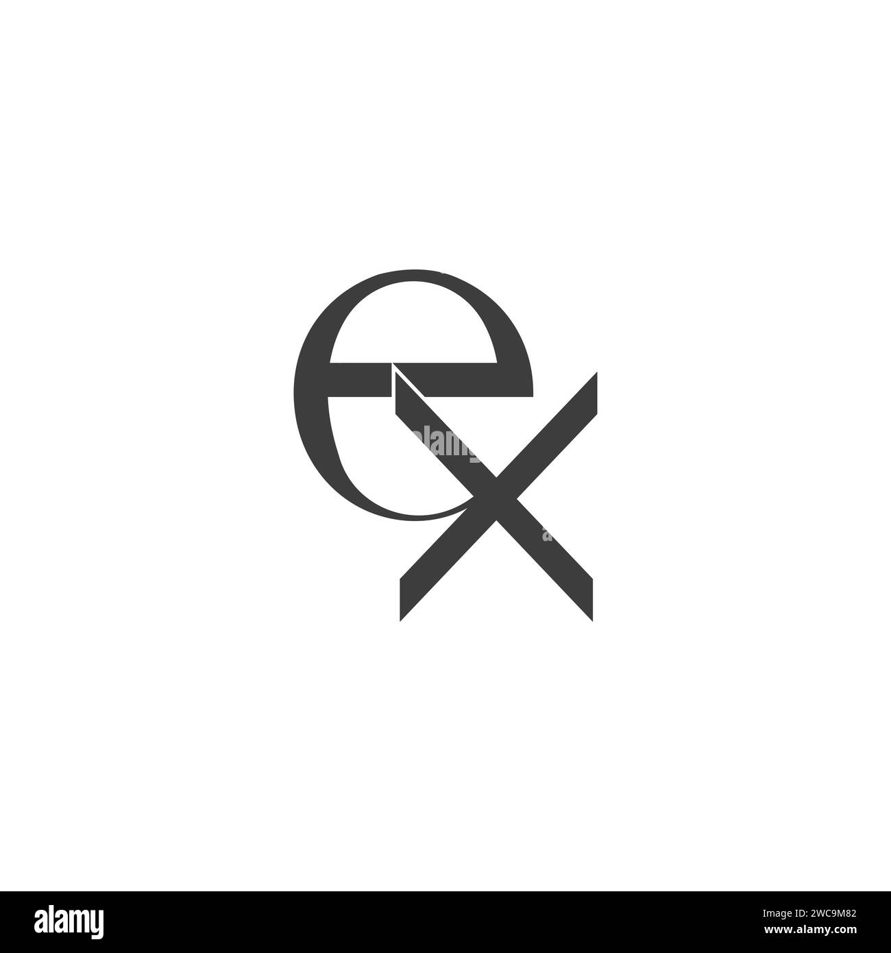 Alphabet Initials logo XE, EX, E and X Stock Vector Image & Art - Alamy