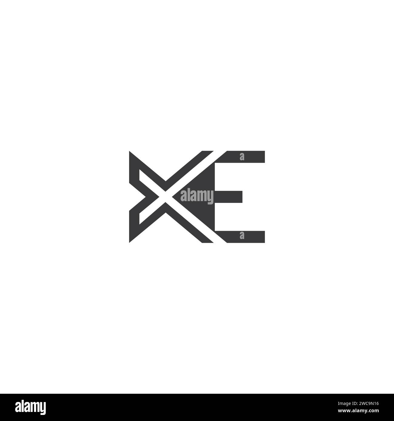 Alphabet Initials logo XE, EX, E and X Stock Vector Image & Art - Alamy