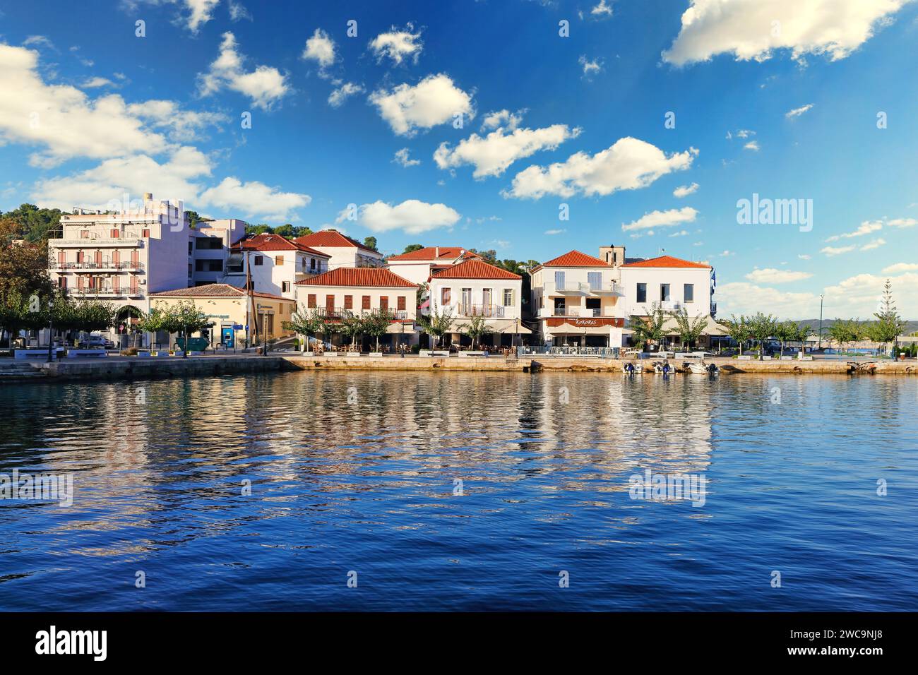 Pylos town known as Navarino it's a historic port in Messinia, Greece ...