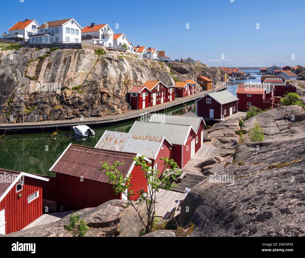 Smogen, Sweden - May 24, 2023: Scandinavian swedish fishing village of ...