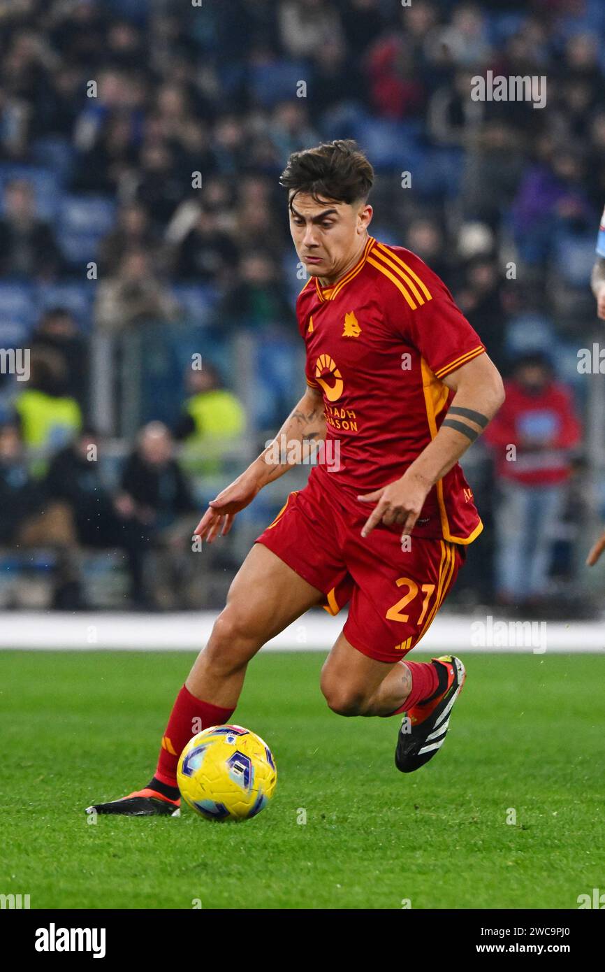Paulo Dybala of AS Roma in action during the Coppa Italia Frecciarossa ...