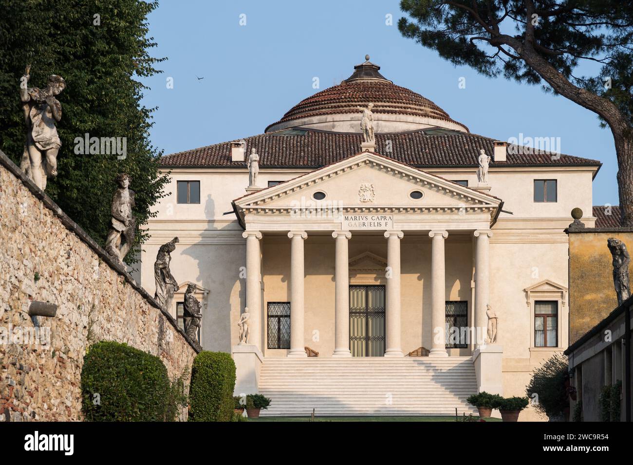 Renaissance Palladian Villa La Rotonda built in XVI century by Andrea ...