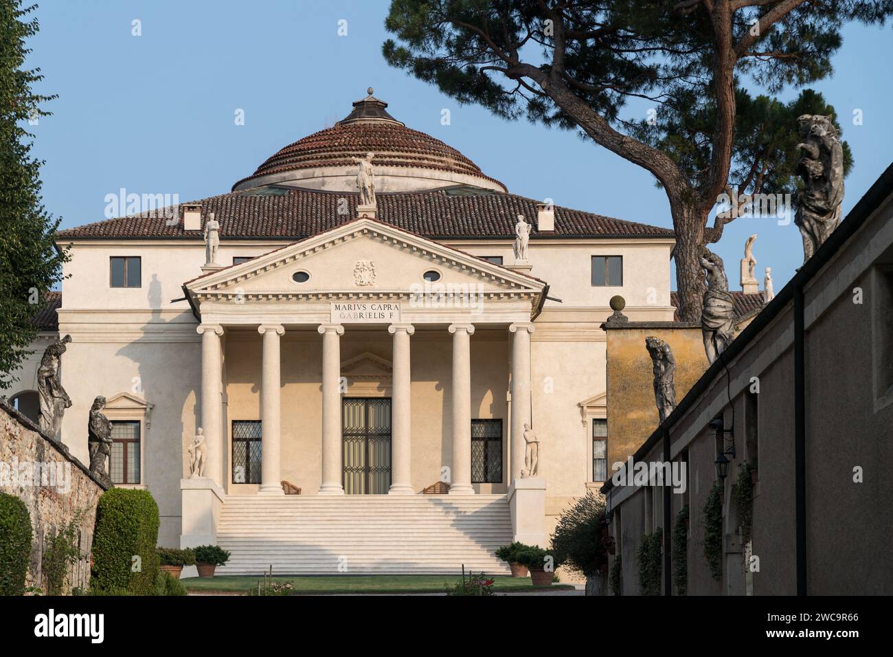 Renaissance Palladian Villa La Rotonda built in XVI century by Andrea ...