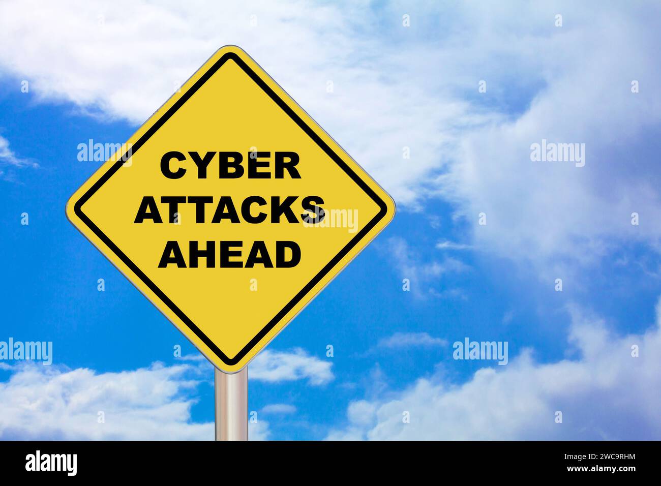 Diamond-shaped crossing sign with yellow background and black border ...