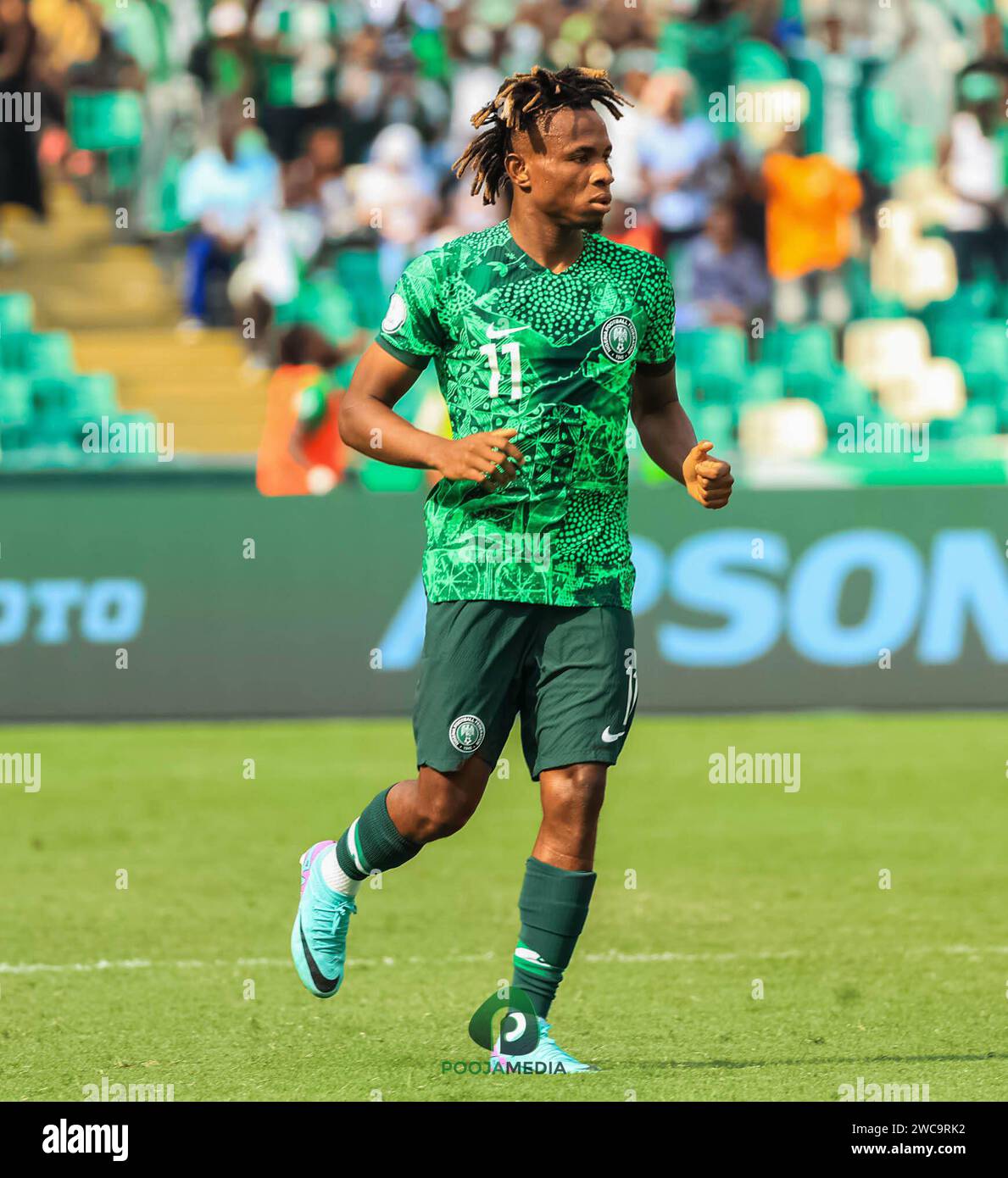 Victor Osimhen in action against Equatorial Guinea at AFCON in Cote d ...