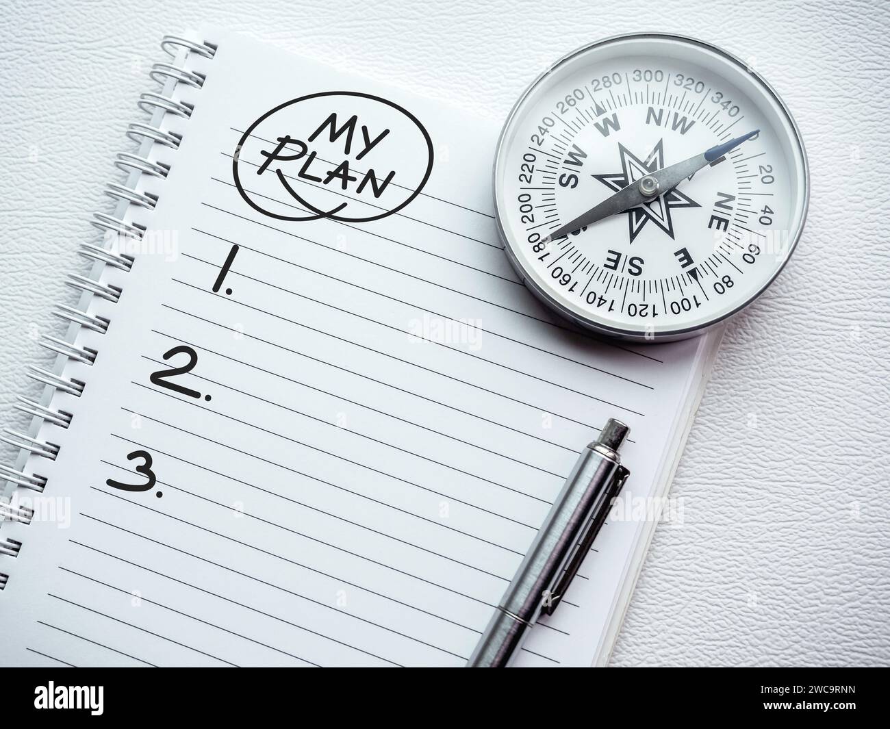 To do list. Handwritten text "MY PLAN" on the top of blank vertical ...