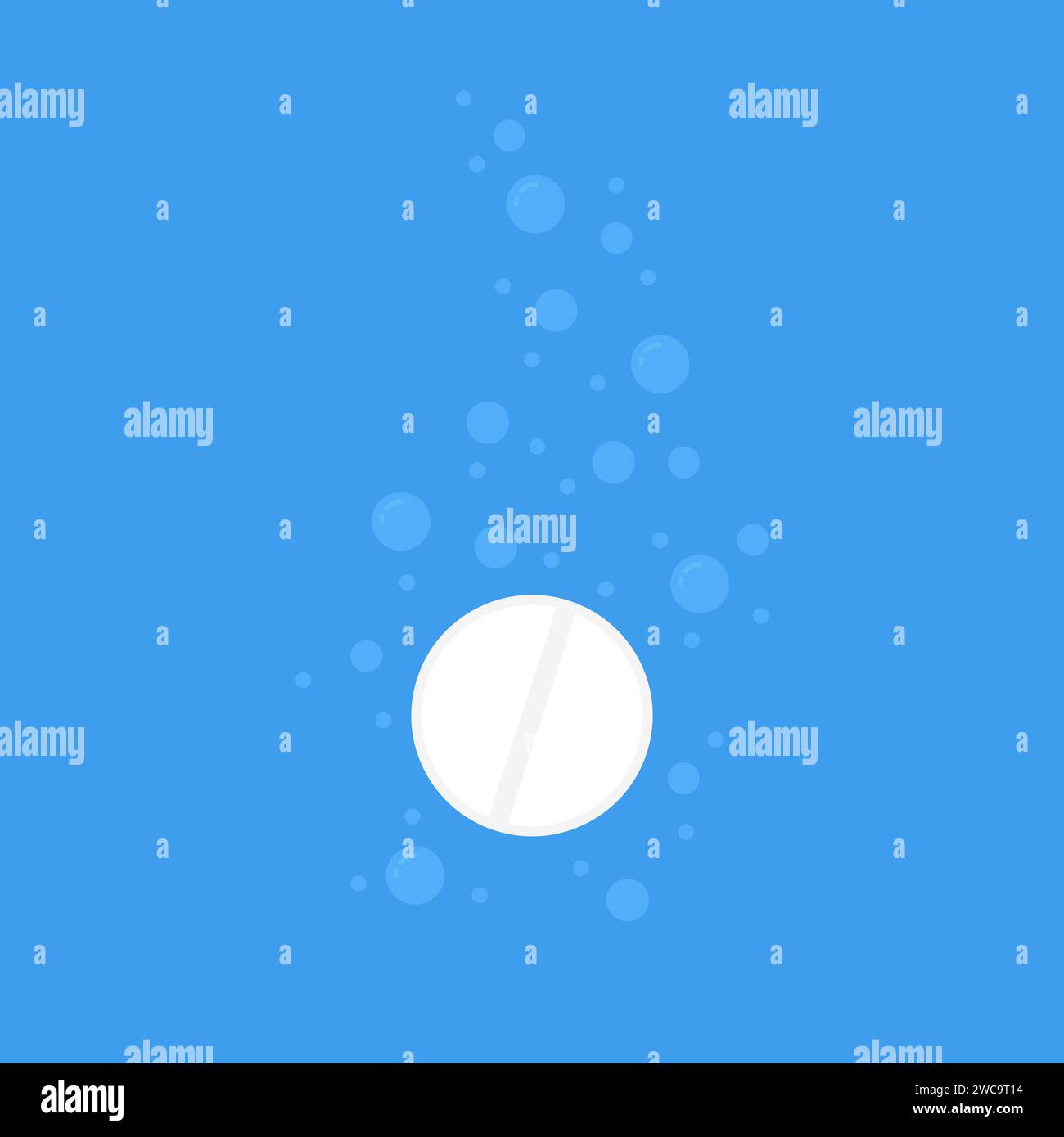 Mineral water sparkling bubbles Stock Vector Images - Alamy