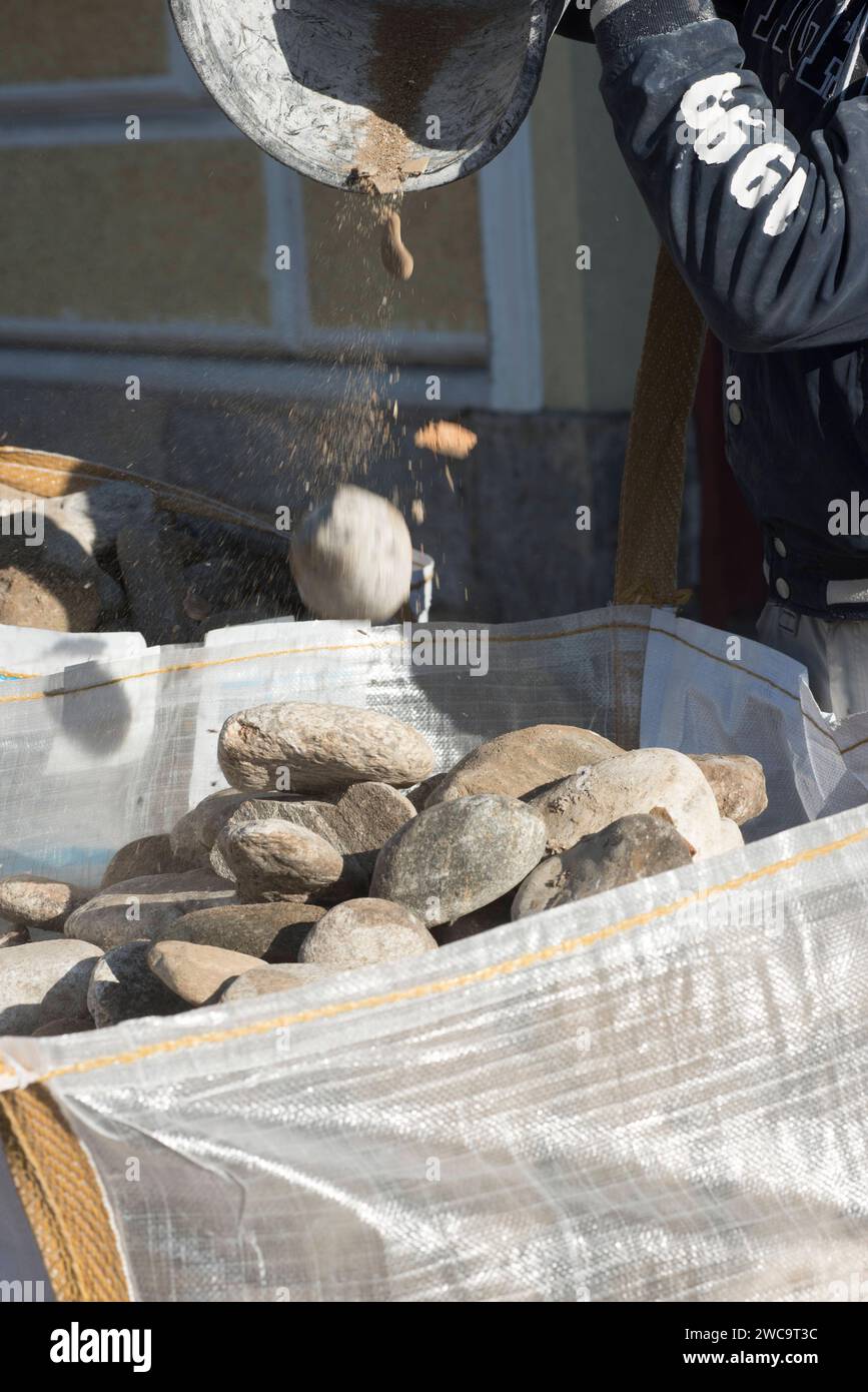 stone mining or stone quarry, resources for the construction industry ...