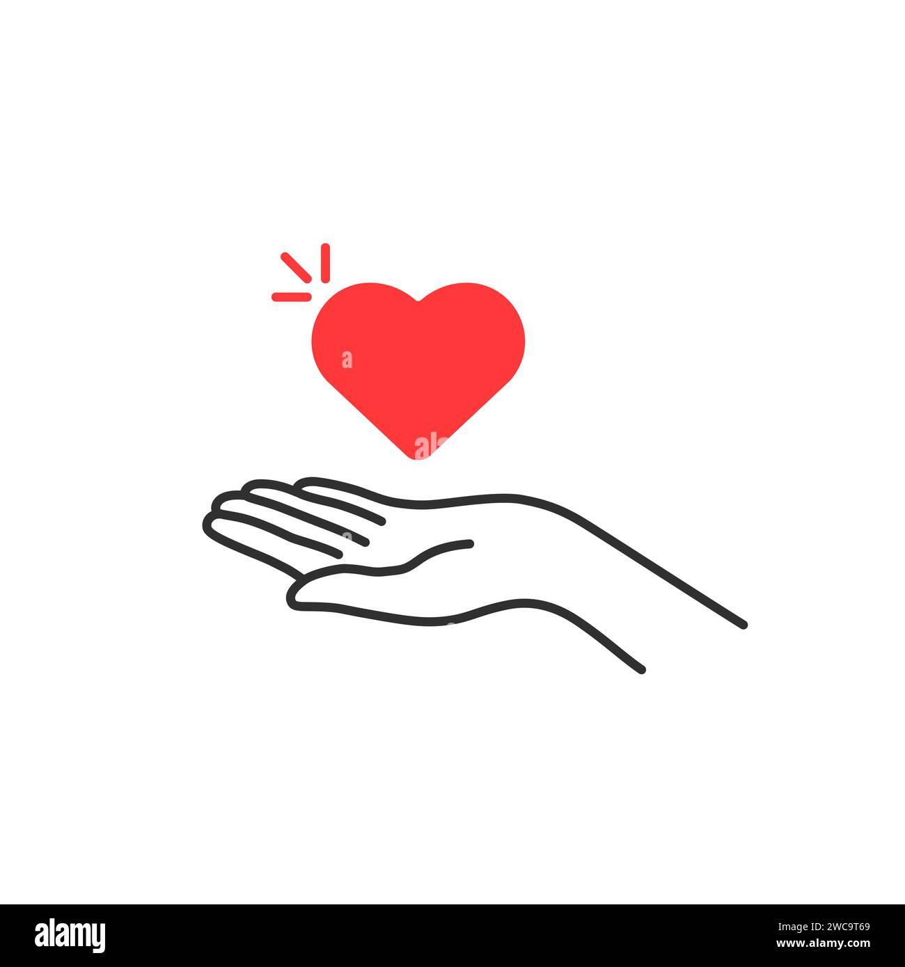 Blood line icon donate Stock Vector Images - Alamy