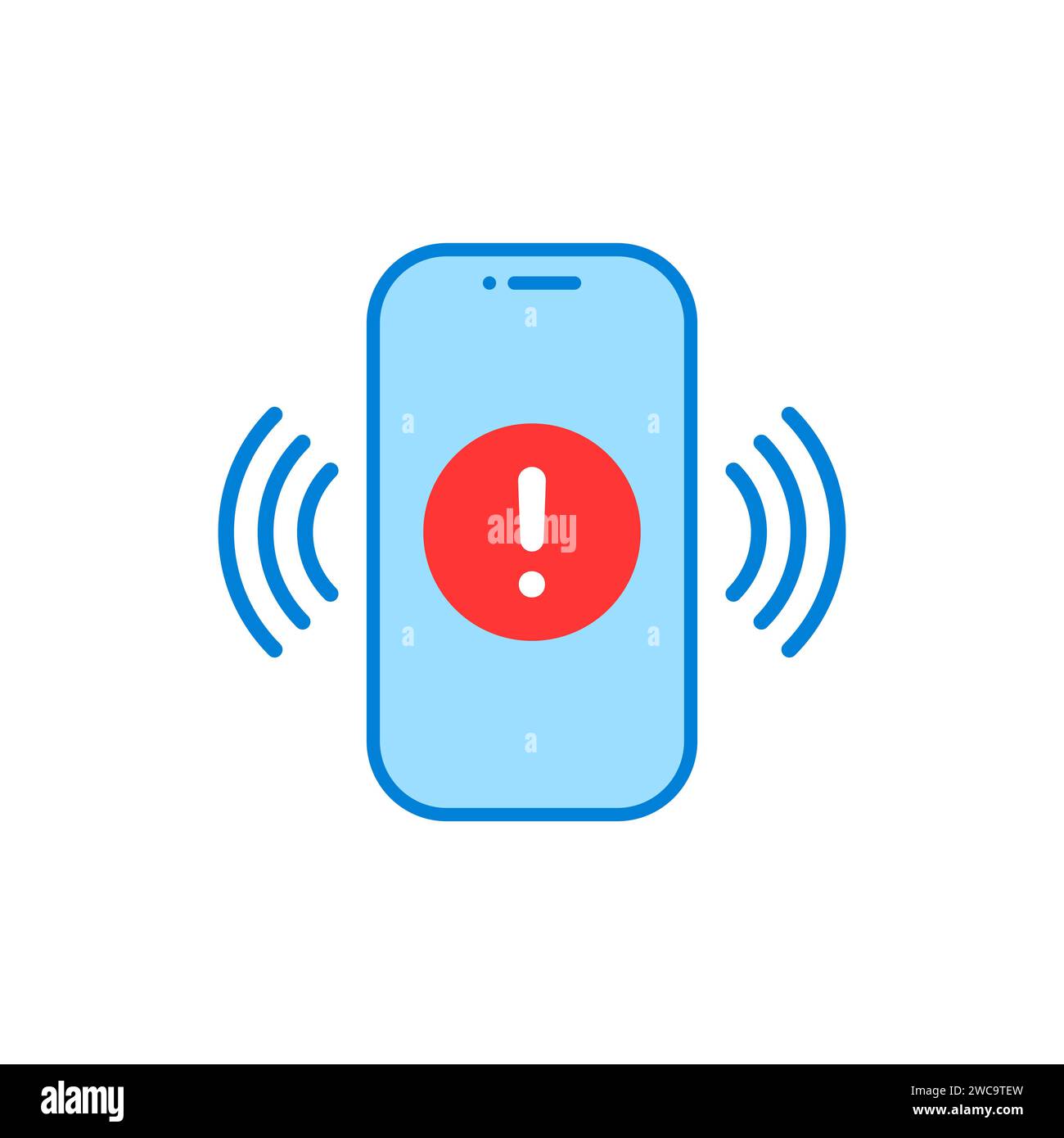 Phone problem spam message Stock Vector Images - Alamy