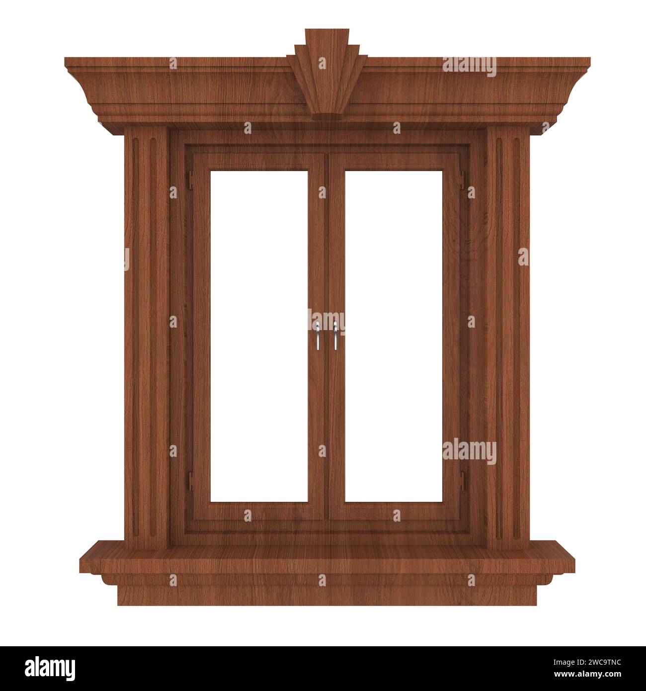 Modern glass window Cut Out Stock Images & Pictures - Alamy