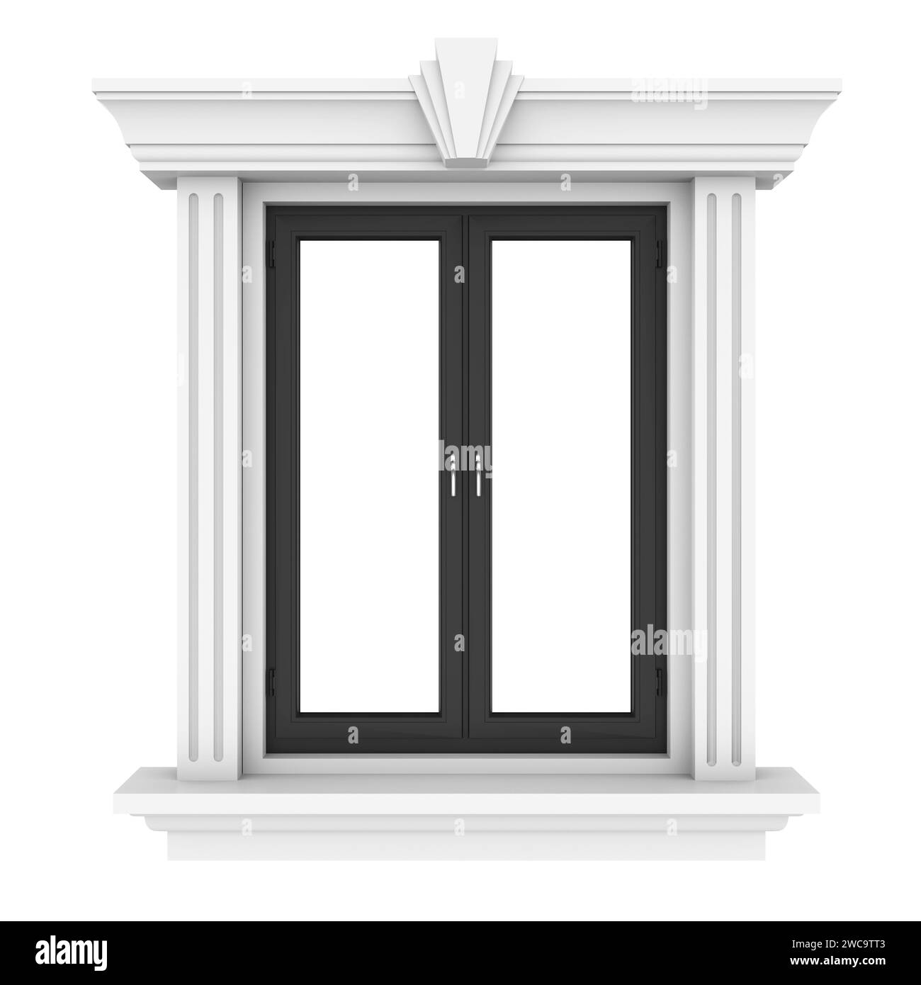 Wooden Window Isolated Stock Photo - Alamy