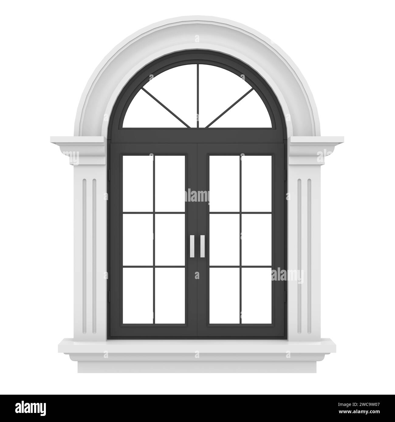 Wooden Window Isolated Stock Photo - Alamy