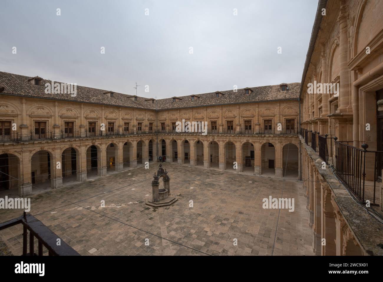 Uclés MOnastery exterior and interior architecture Stock Photo - Alamy