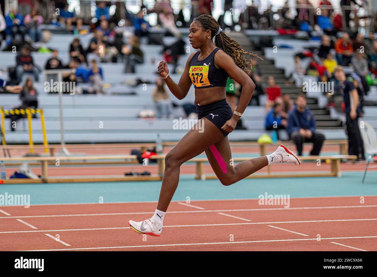 Frankfurt, Deutschland. 14th Jan, 2024. Judith Bilepo Mokobe (USC Mainz ...