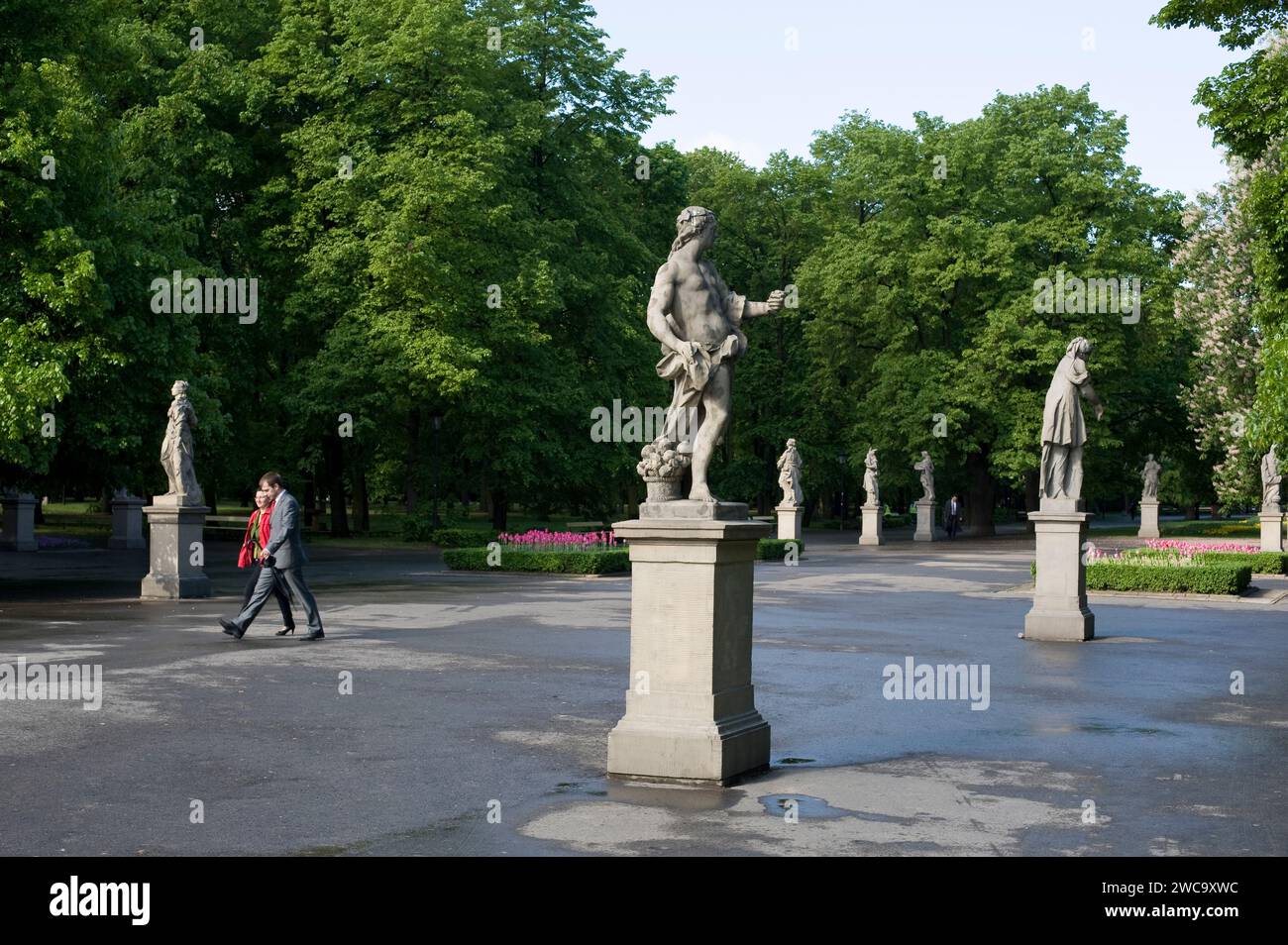 Inside Saxon Gardens, built in the 18th century as the city's first ...