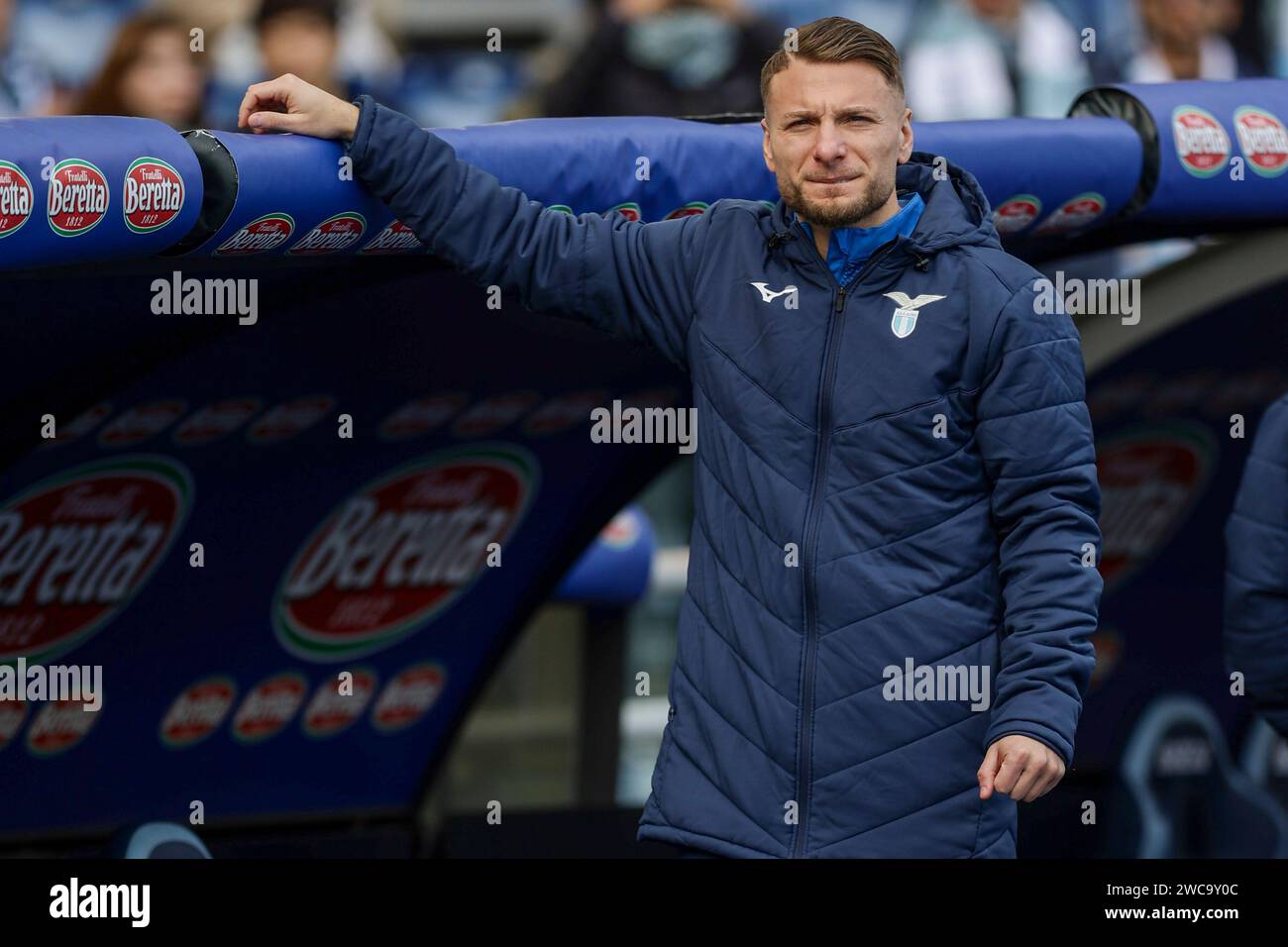 Lazio’s Italian forward Ciro Immobile looks during the Serie A football ...
