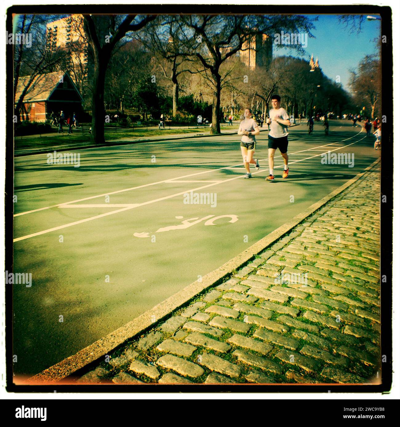 Male and female runners Cut Out Stock Images & Pictures - Alamy