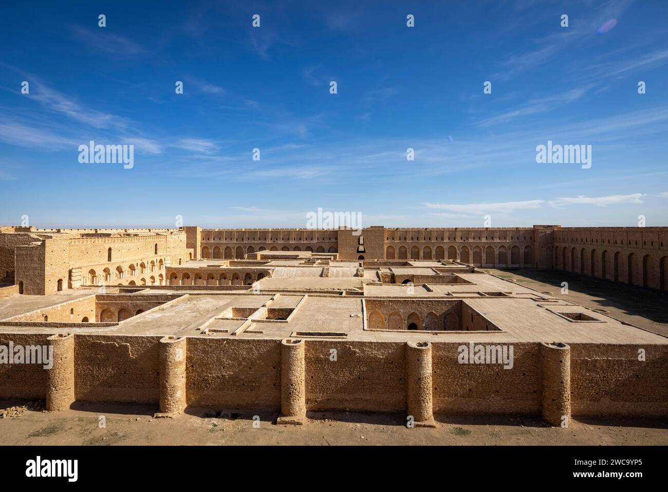view of inner enclosure, the Fortress of al-Ukhaidir or Abbasid palace ...