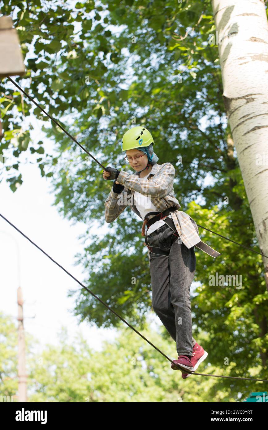 Girl rope walk hi-res stock photography and images - Alamy