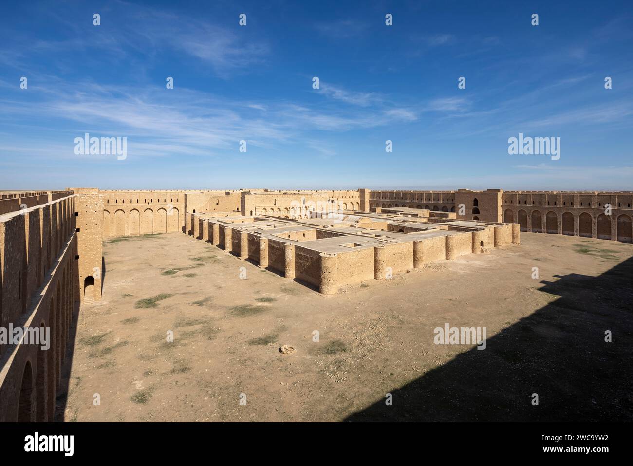 view of inner enclosure, the Fortress of al-Ukhaidir or Abbasid palace ...