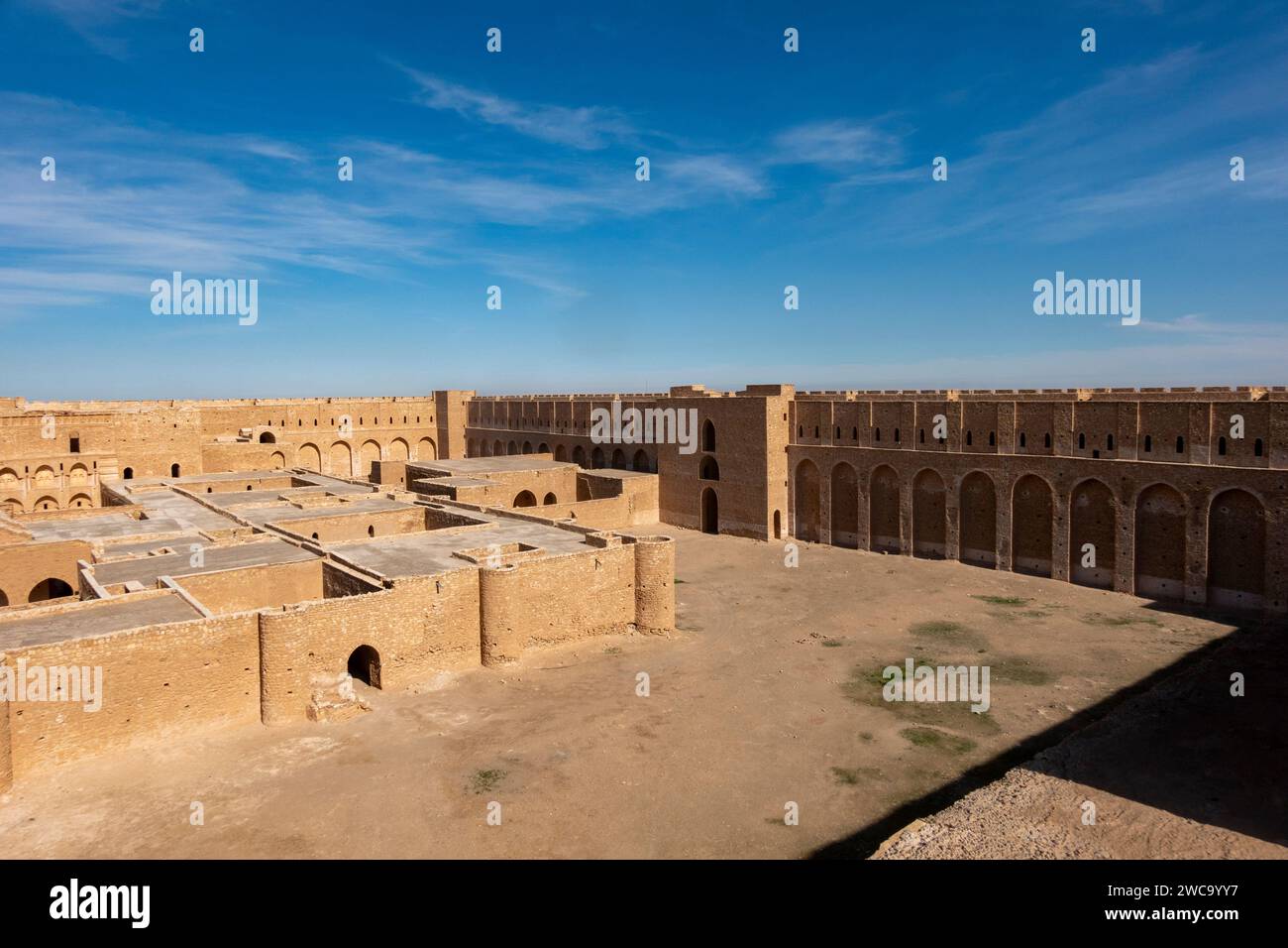 view of inner enclosure, the Fortress of al-Ukhaidir or Abbasid palace ...