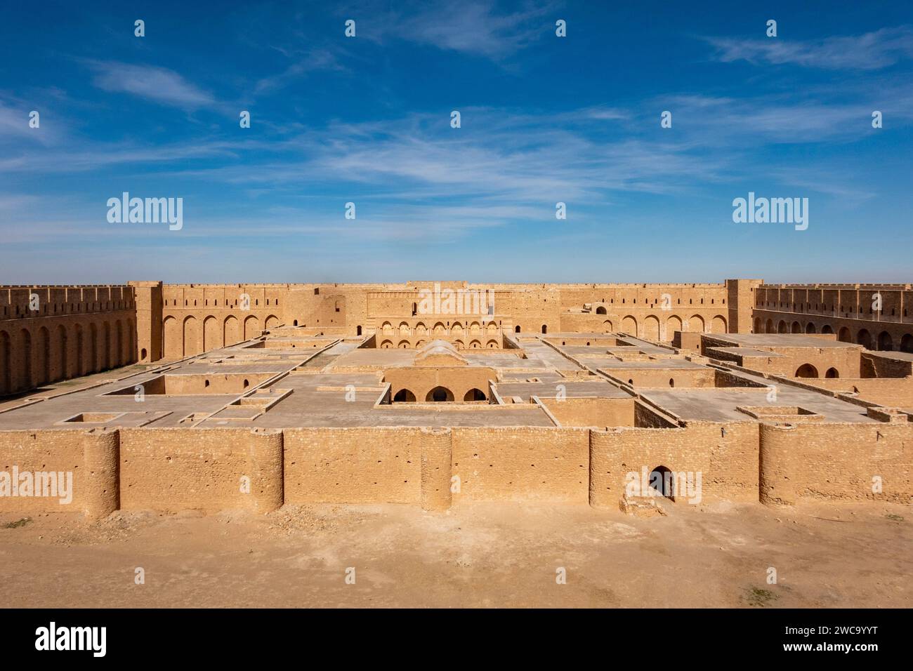 view of inner enclosure, the Fortress of al-Ukhaidir or Abbasid palace ...