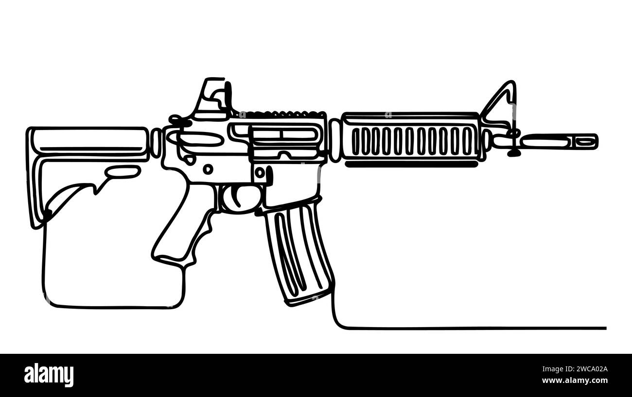 Assault Rifle Drawings