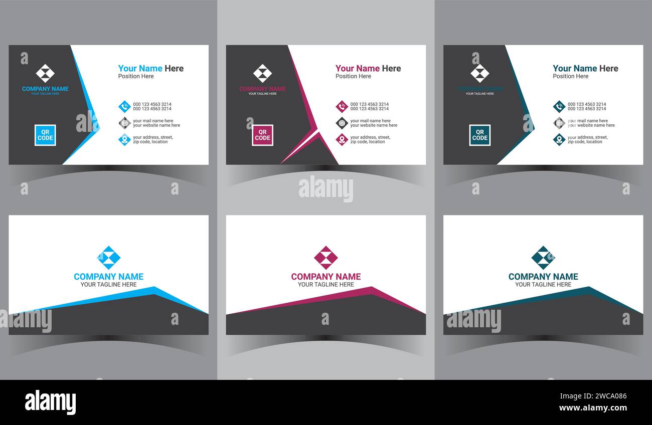 business name card design print ready template Stock Vector Image & Art ...