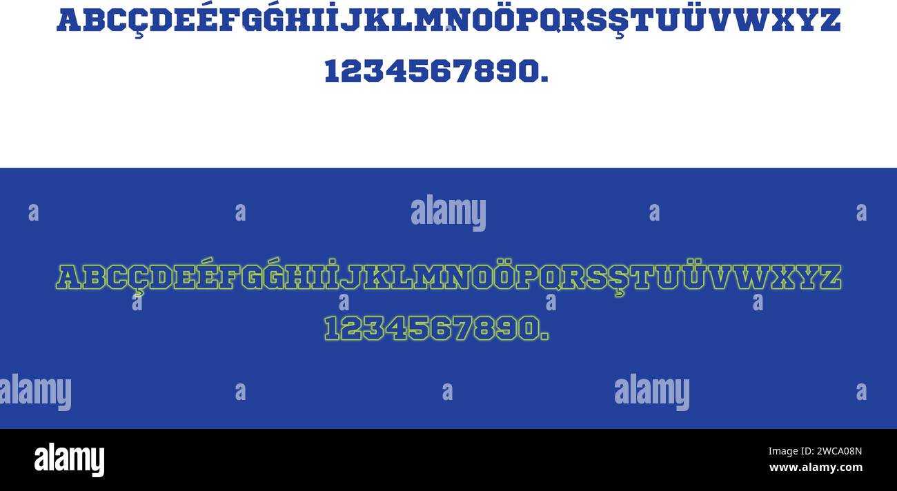 Hand lettering alphabet hi-res stock photography and images - Alamy