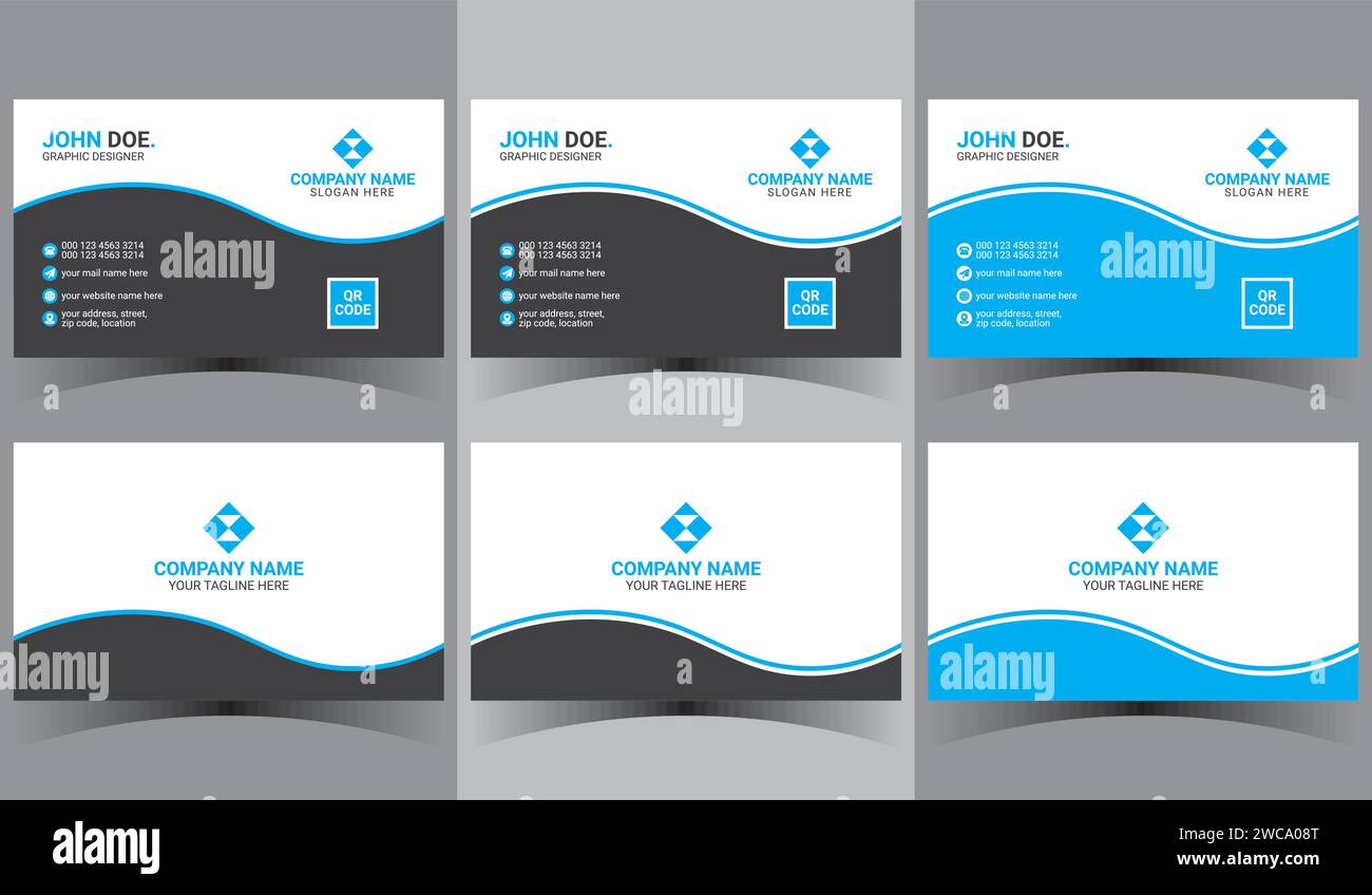 business name card design print ready template Stock Vector Image & Art ...