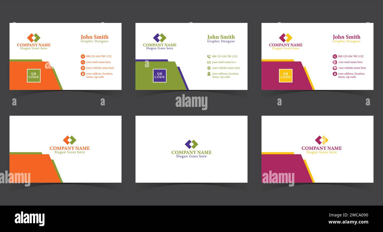 business name card design print ready template Stock Vector Image & Art ...