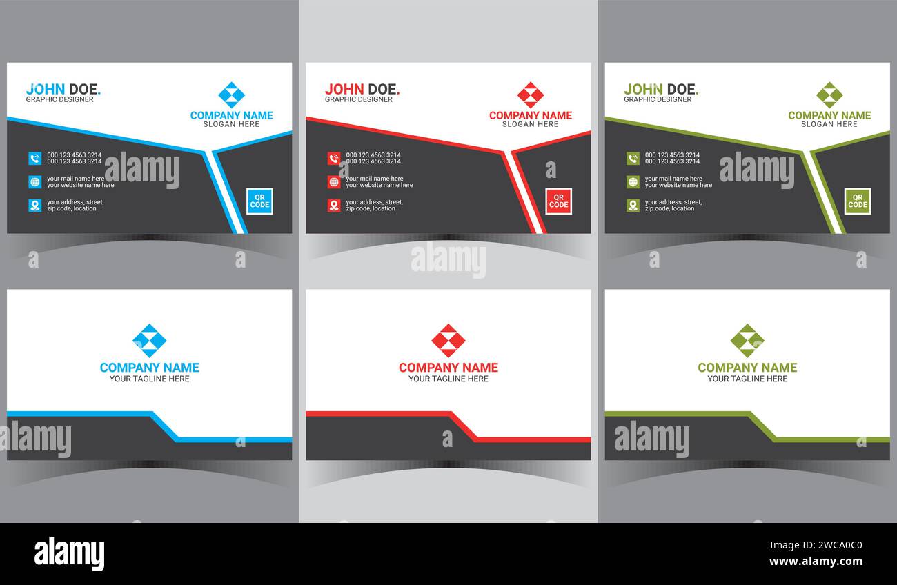 business name card design print ready template Stock Vector Image & Art ...