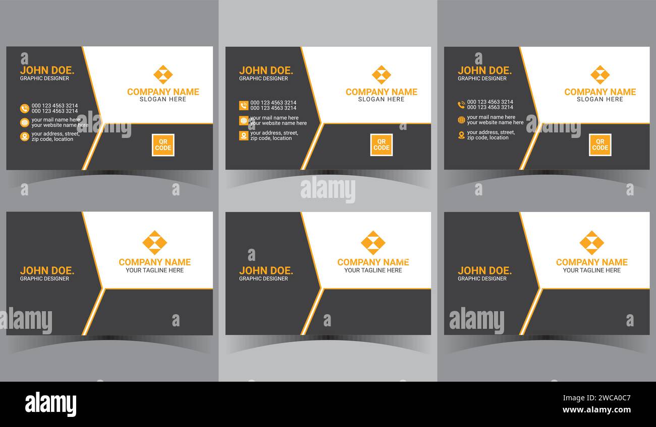 business name card design print ready template Stock Vector Image & Art ...