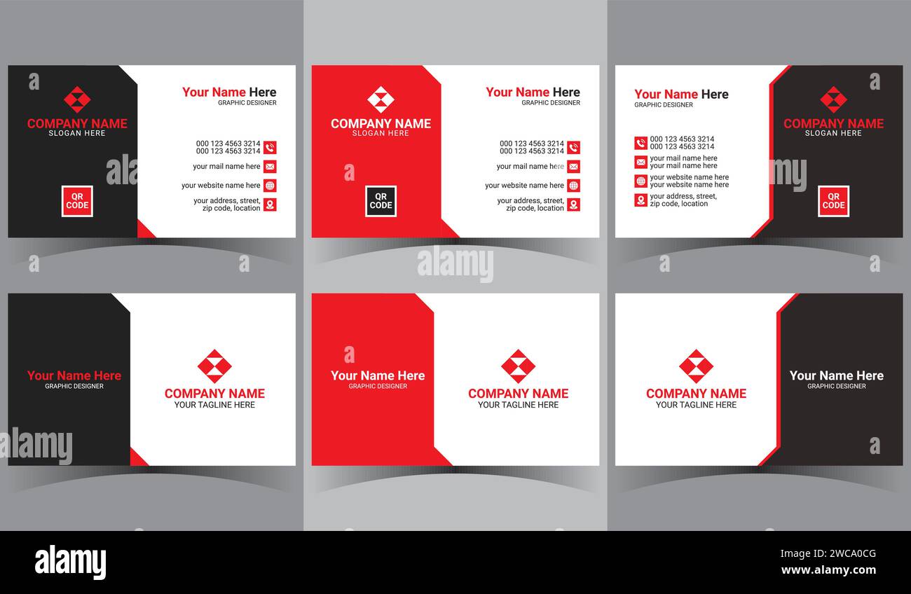 business name card design print ready template Stock Vector Image & Art ...