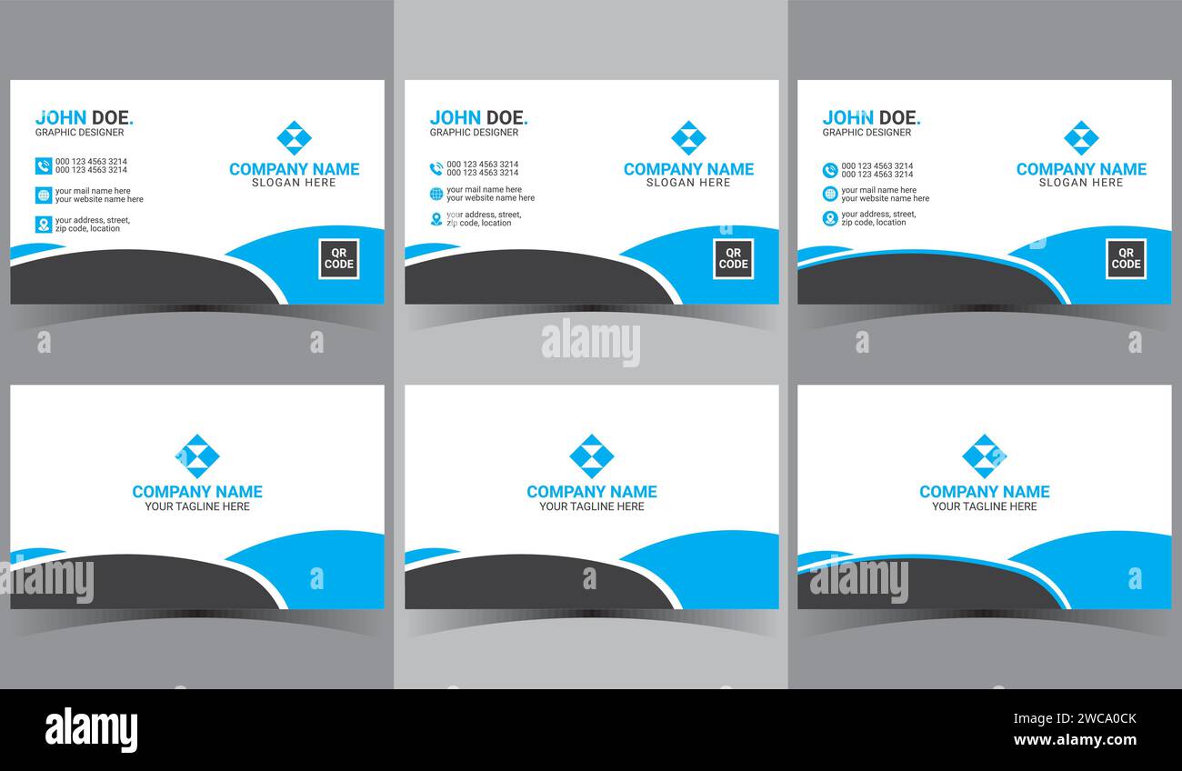 business name card design print ready template Stock Vector Image & Art ...