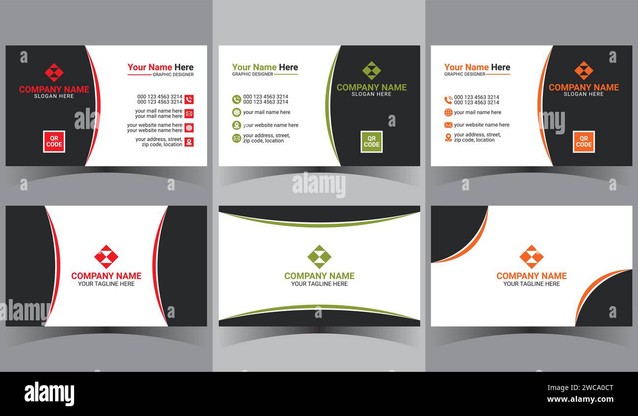 business name card design print ready template Stock Vector Image & Art ...