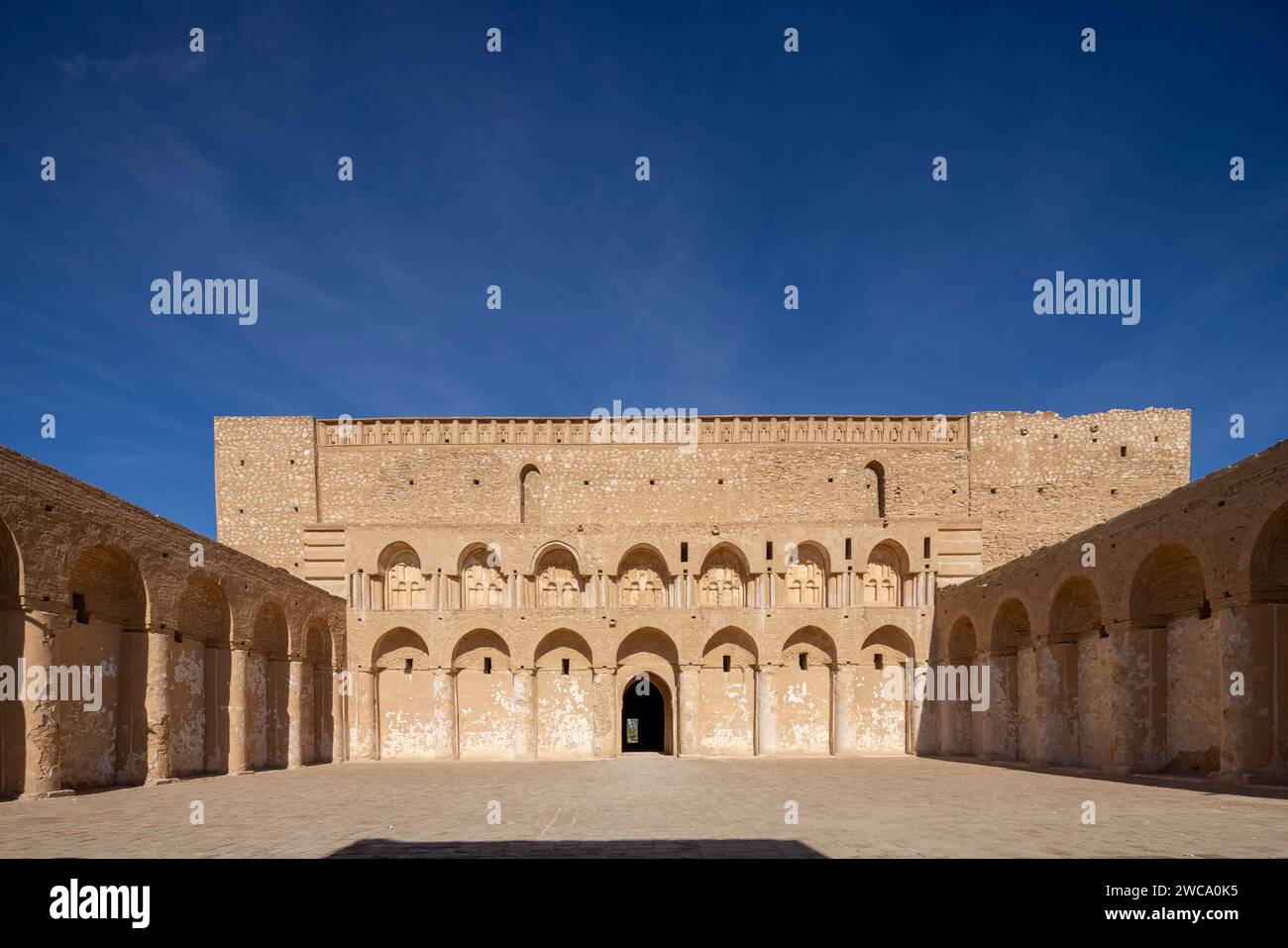 view of main reception courtyard, The Fortress of al-Ukhaidir or ...