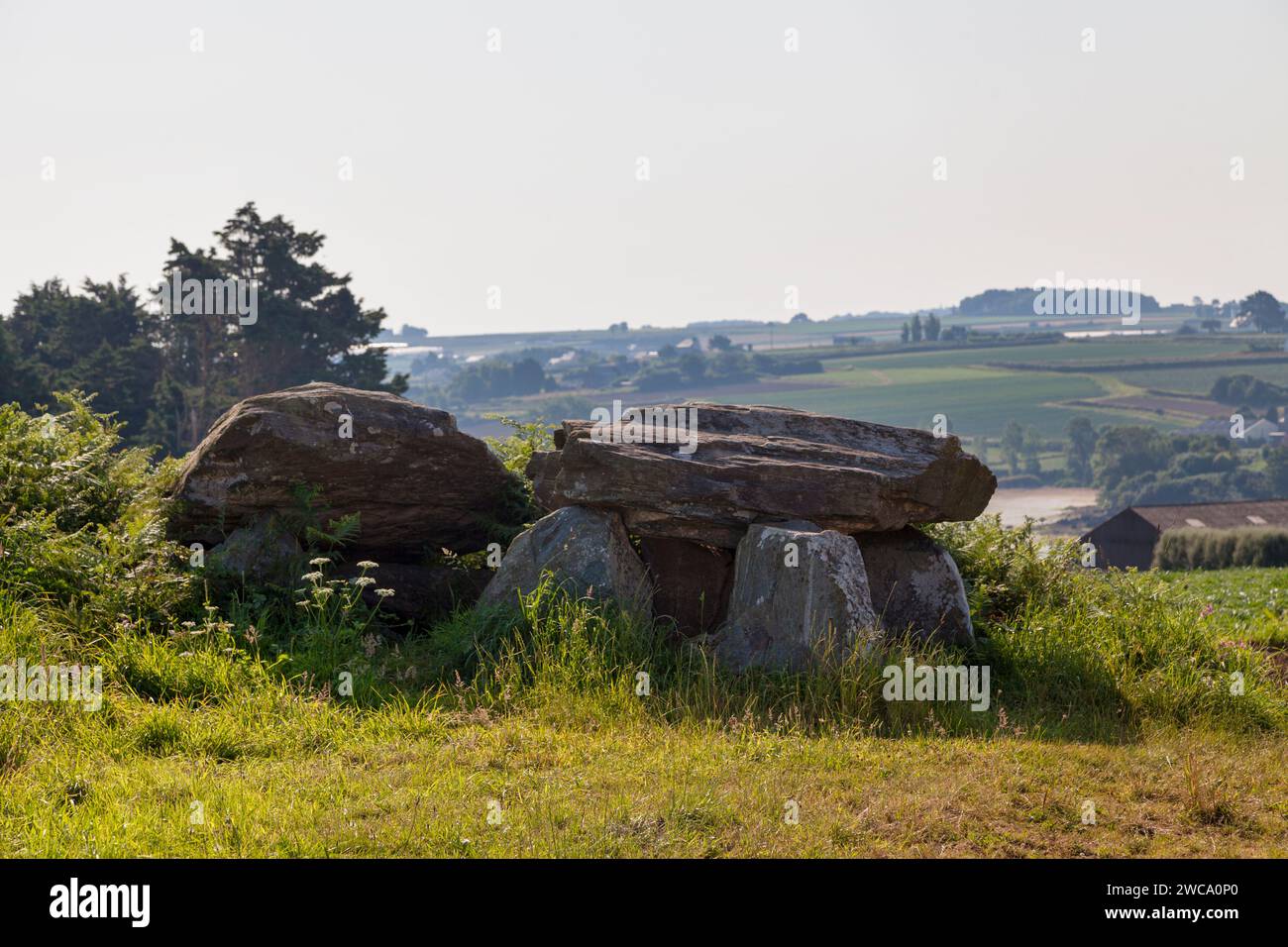 The dolmen of Kerangouez, is also known as the dolmen of Kérivin, in ...