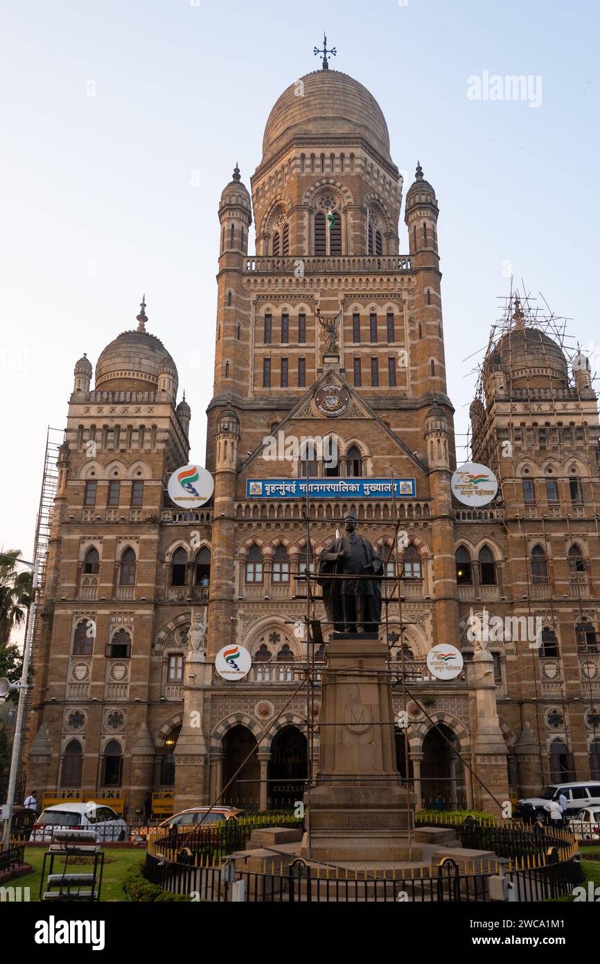 Architecture of mumbai municipal corporation building hi-res stock ...