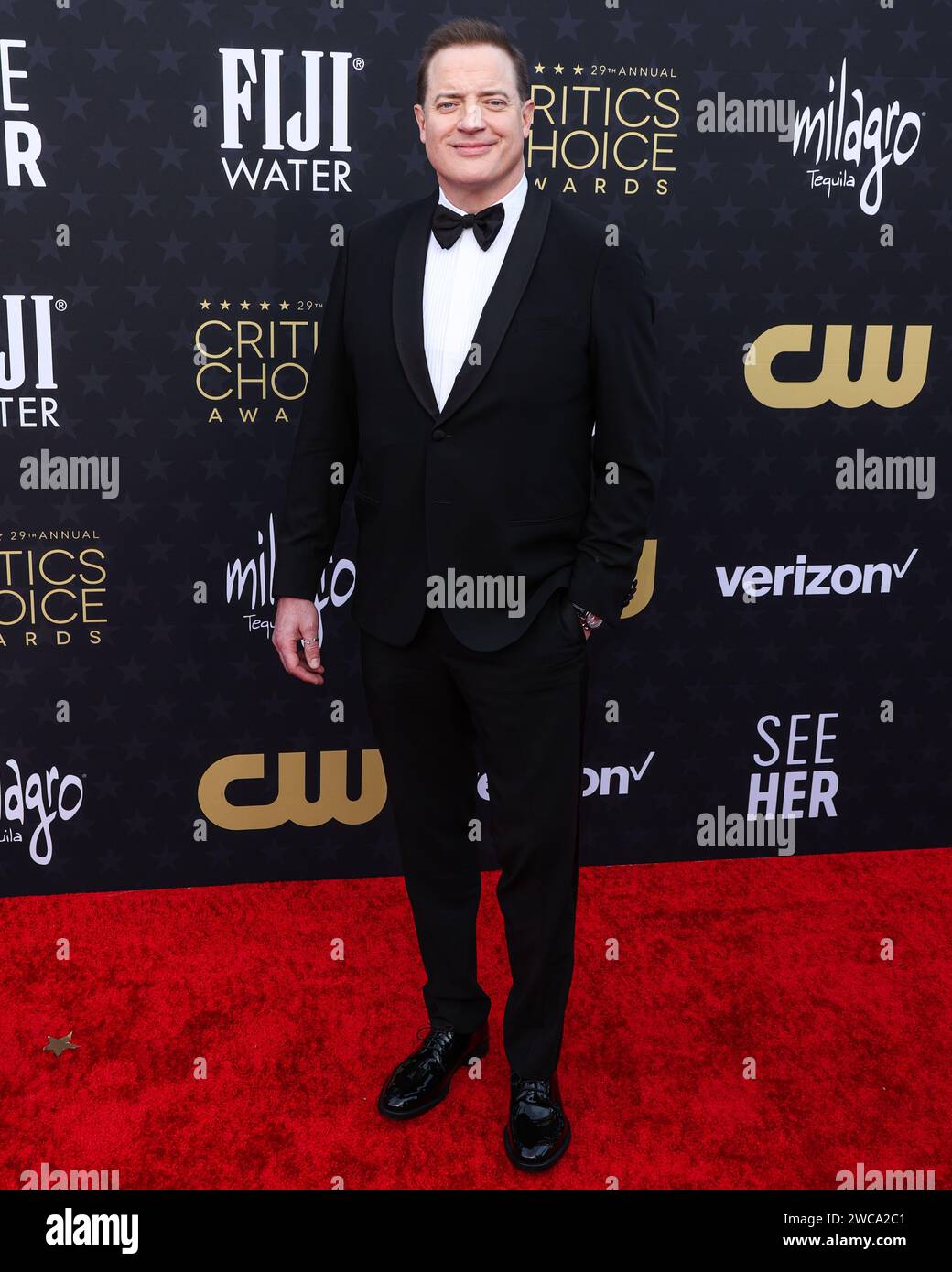 SANTA MONICA, LOS ANGELES, CALIFORNIA, USA - JANUARY 14: Brendan Fraser ...