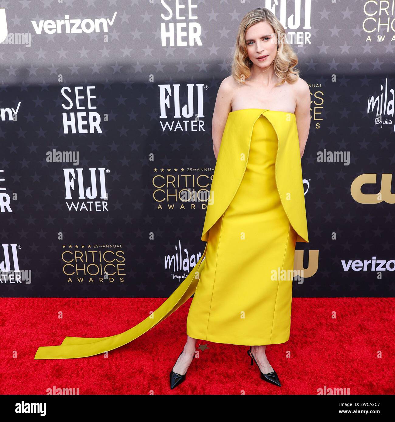 SANTA MONICA, LOS ANGELES, CALIFORNIA, USA - JANUARY 14: Brit Marling ...