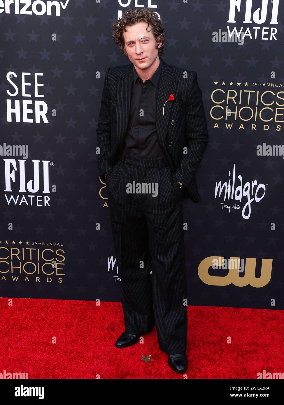 SANTA MONICA, LOS ANGELES, CALIFORNIA, USA - JANUARY 14: Jeremy Allen ...
