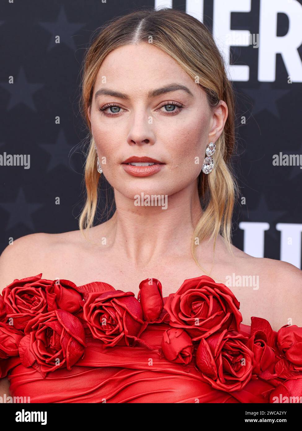 SANTA MONICA, LOS ANGELES, CALIFORNIA, USA - JANUARY 14: Margot Robbie ...