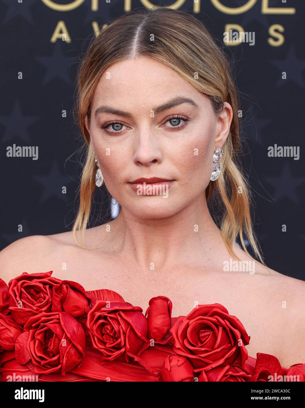 SANTA MONICA, LOS ANGELES, CALIFORNIA, USA - JANUARY 14: Margot Robbie ...