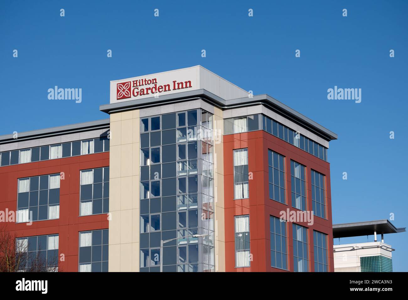 Hilton Garden Inn hotel, Birmingham Airport, UK Stock Photo - Alamy